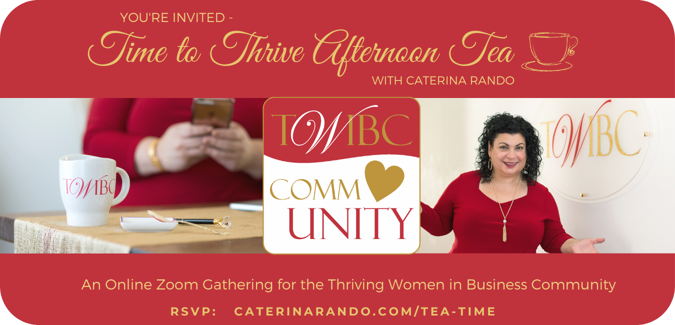 Time to Thrive Afternoon Tea - Caterina Rando